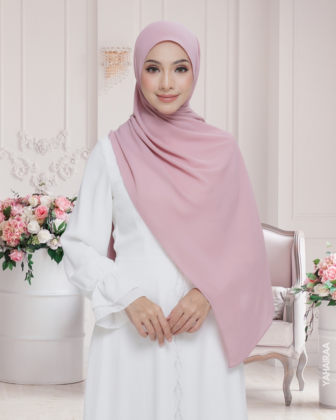 Dreamy Pastel Shawl - Dusty Pink