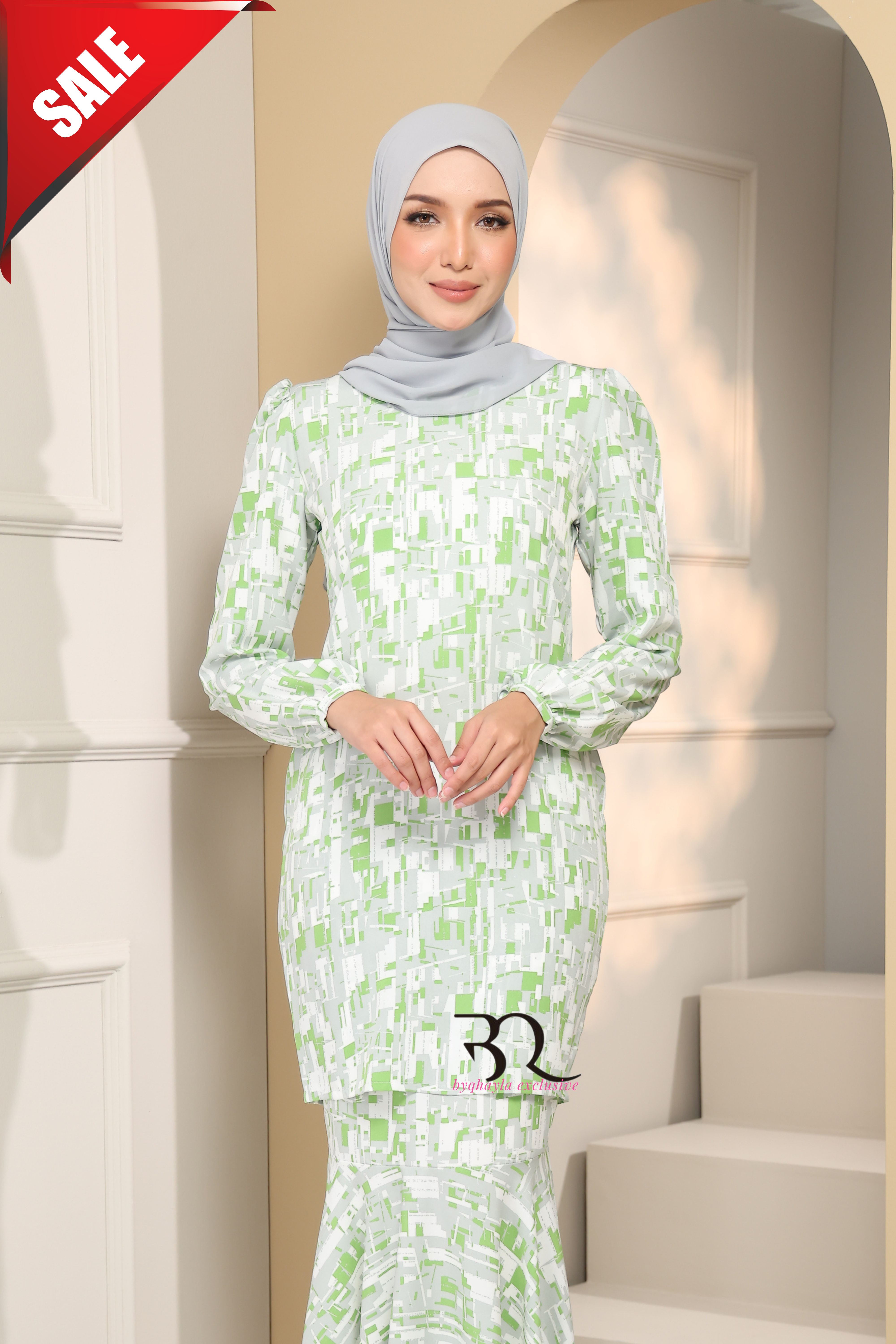 KURUNG STELLA - APPLE GREEN