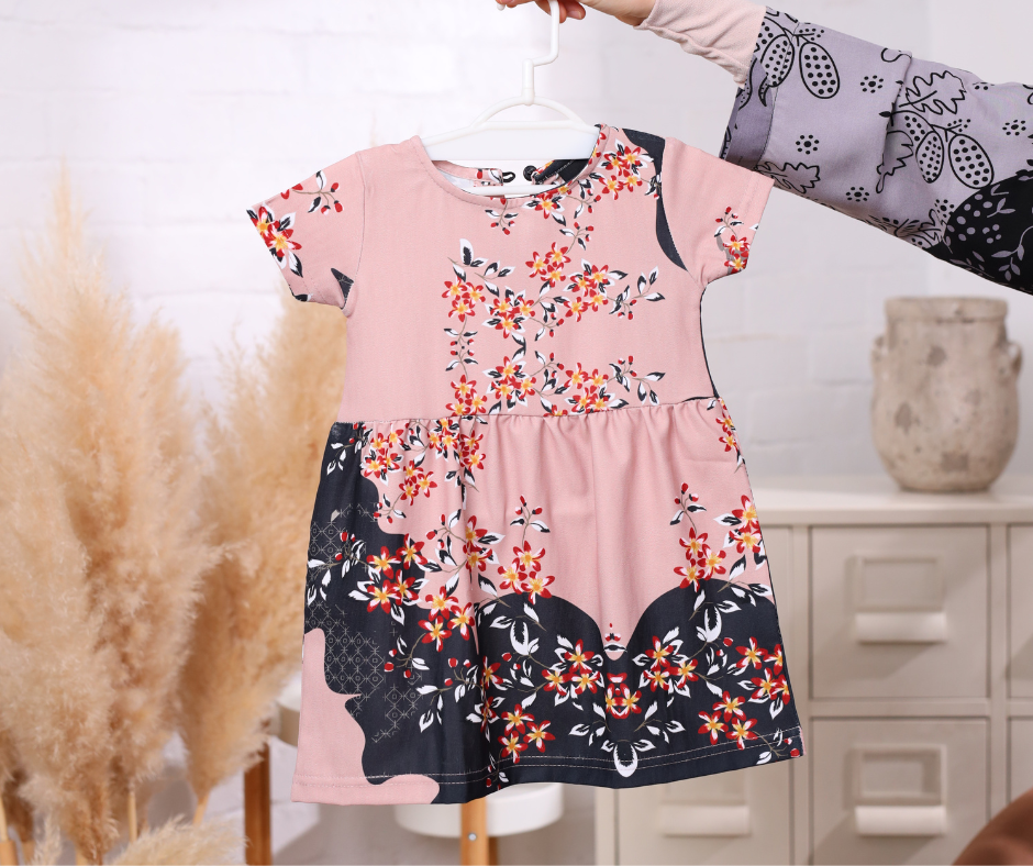 BABY DRESS RAYA 2024 PINK