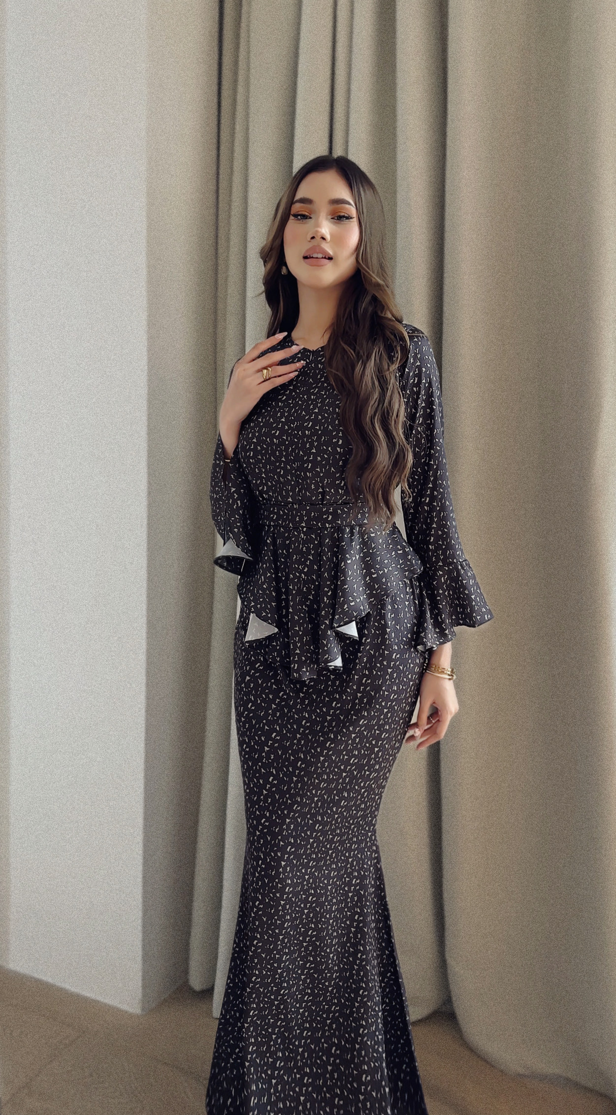 JESSICA RUFFLE PEPLUM IN MADAME GISELLE