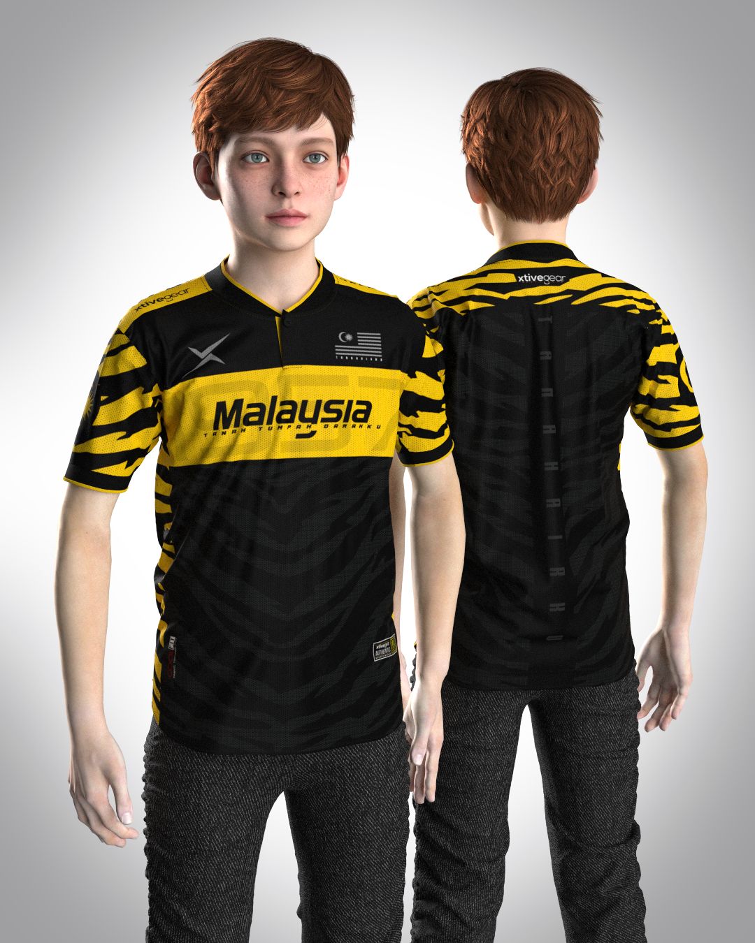 Kids Black Rimau