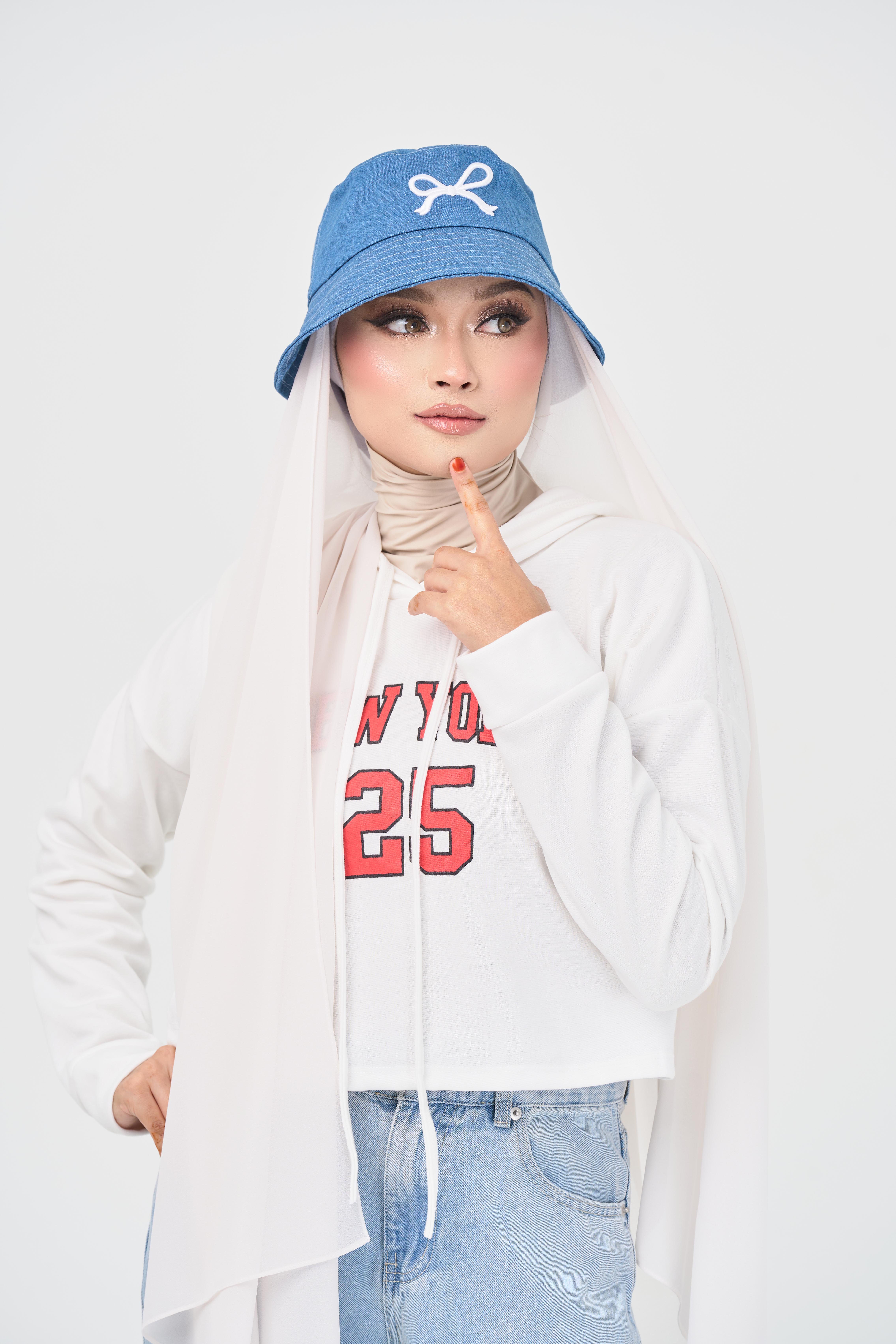 Denimea Hijab Hat - Ivory