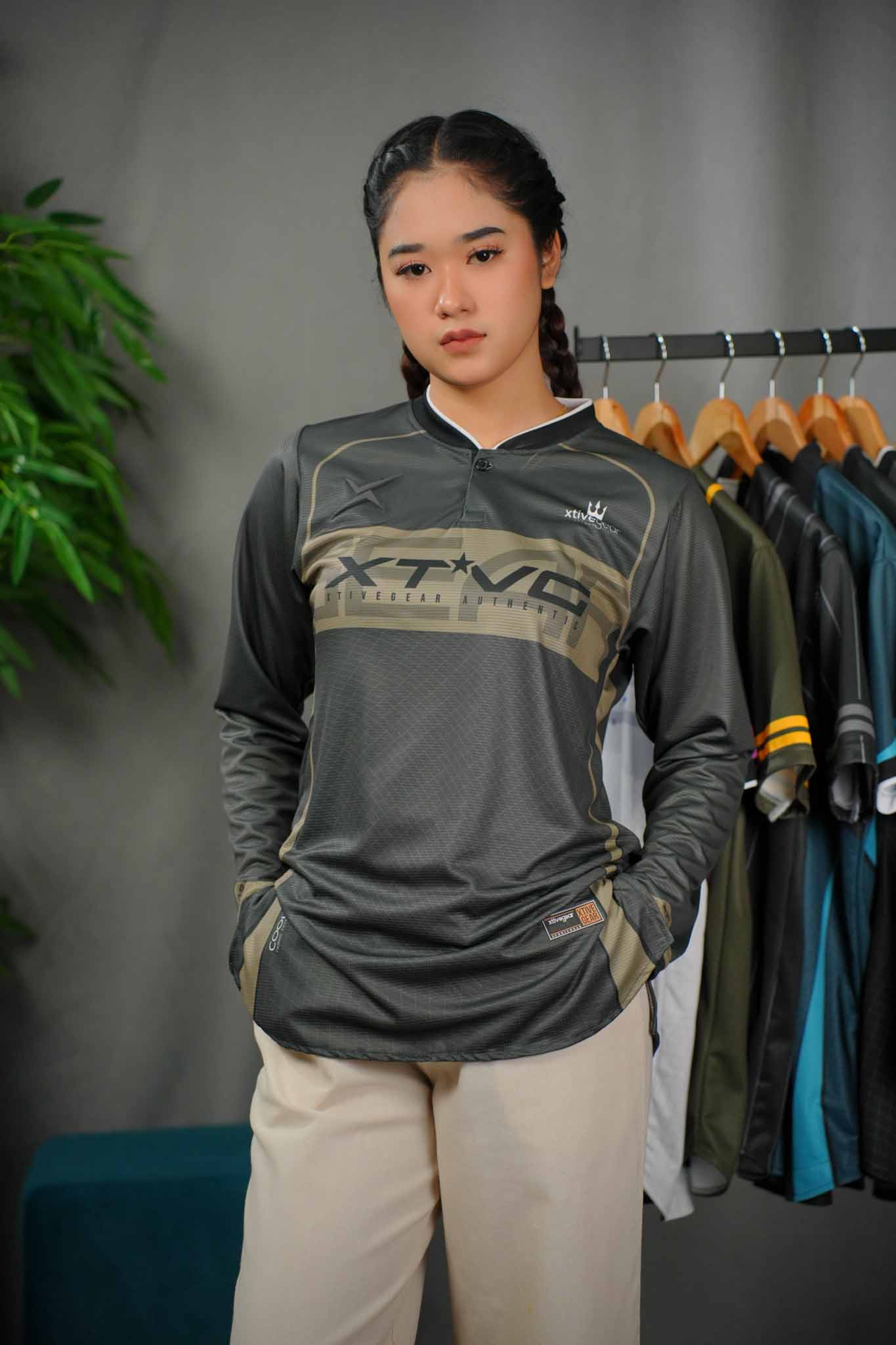 Blouse Prime Earth Green