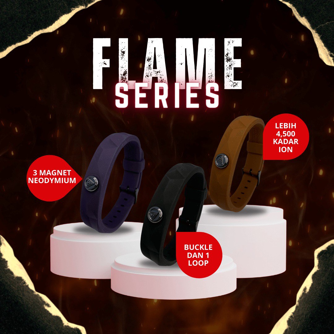 FLAME SERIES (5000 Ion Negatif + 3 Neodymium Magnet)