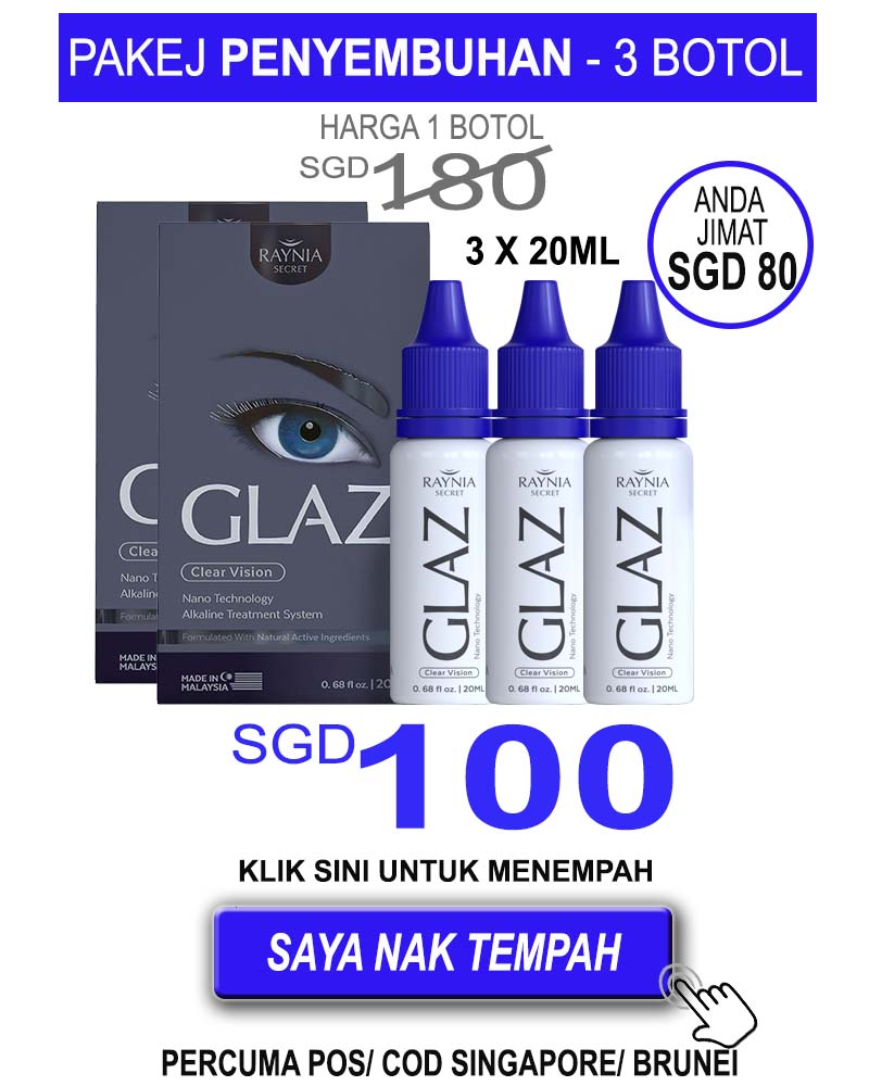 GLAZ PAKEJ PENYEMBUHAN [3X20ML FREE 10ML]
