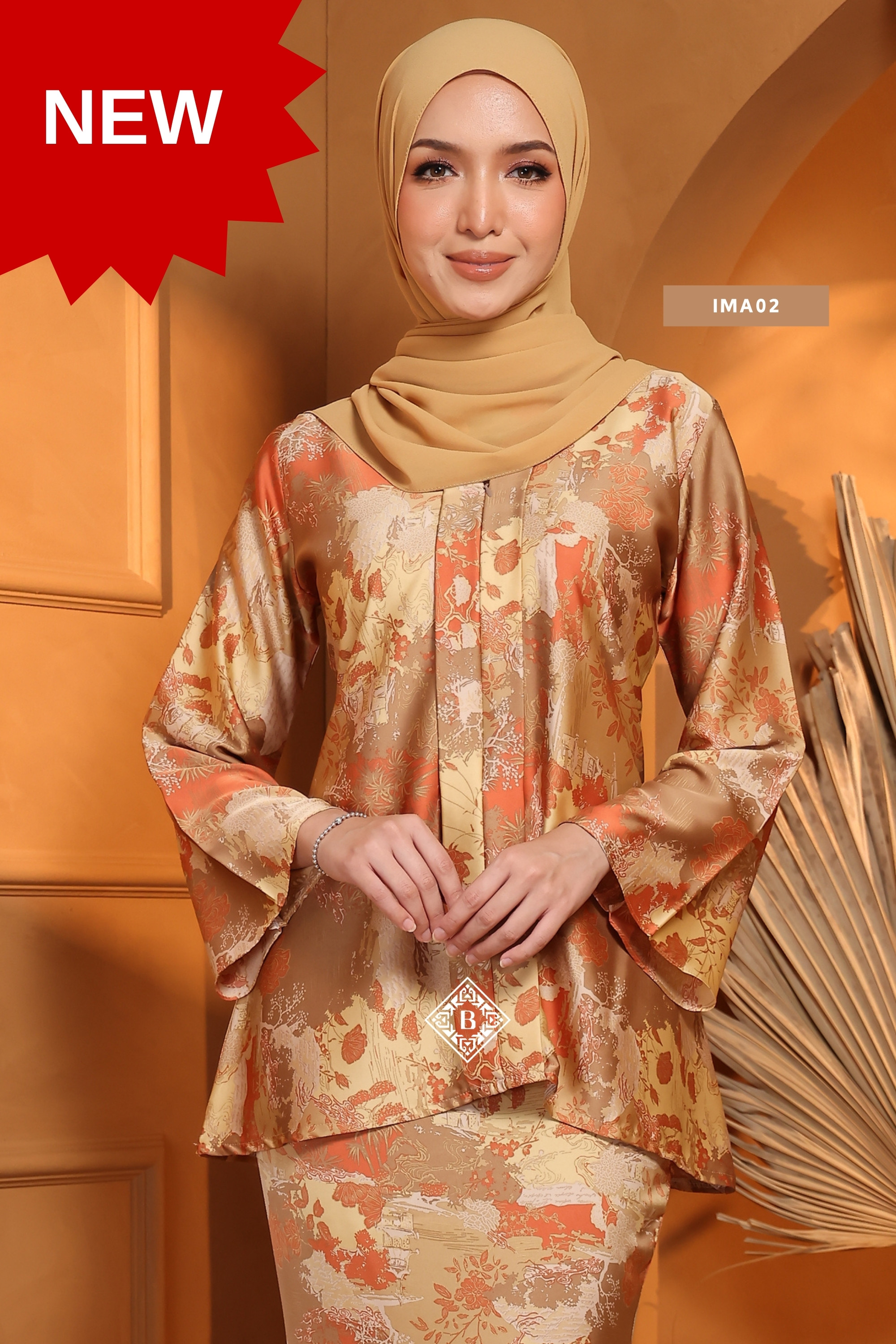 IMANEE KEBAYA ORANGE