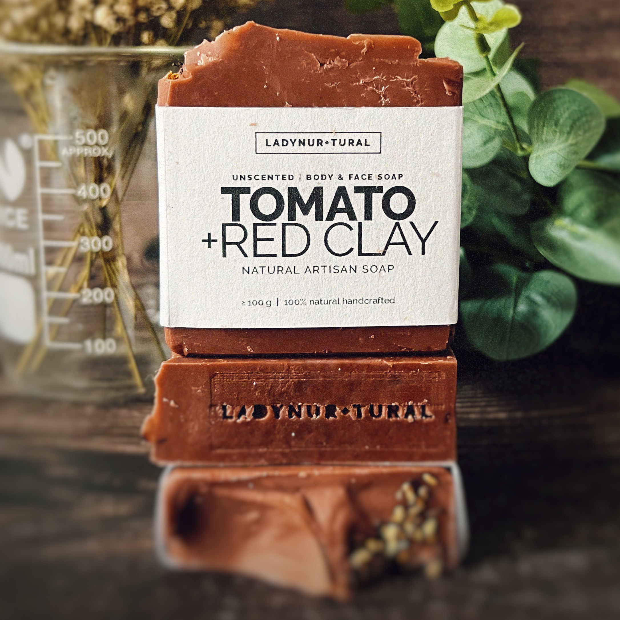 Tomato+Red Clay Soap (For Oily and Acne problem)