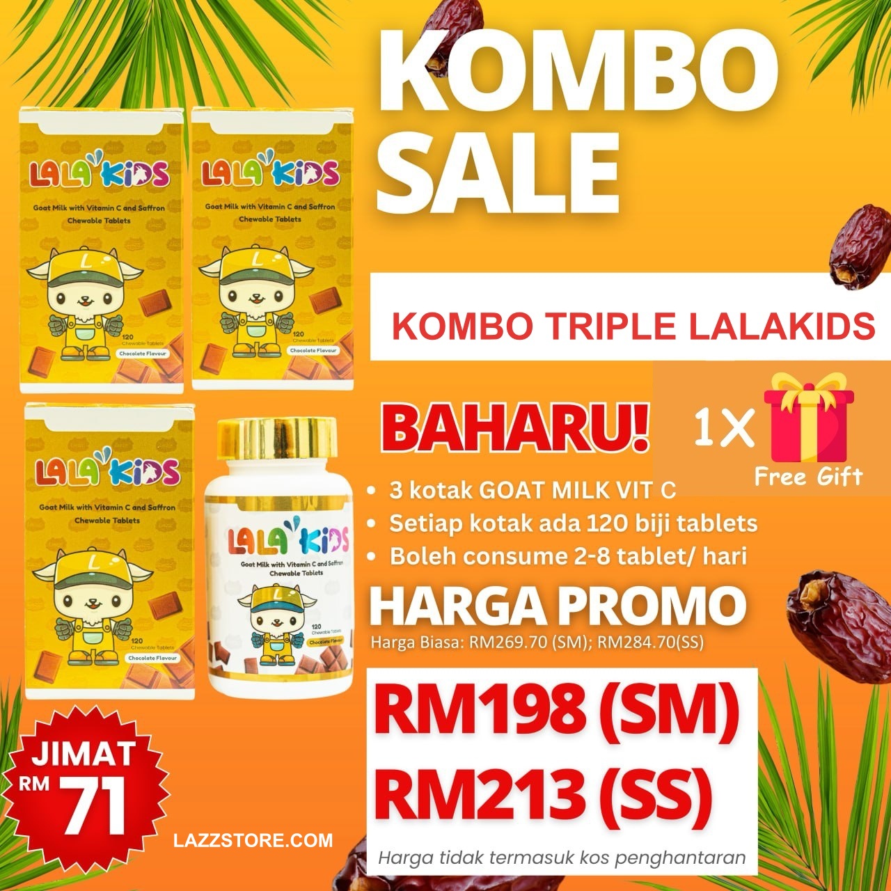 LAZZ LALA KIDS VITAMIN C KOMBO 3