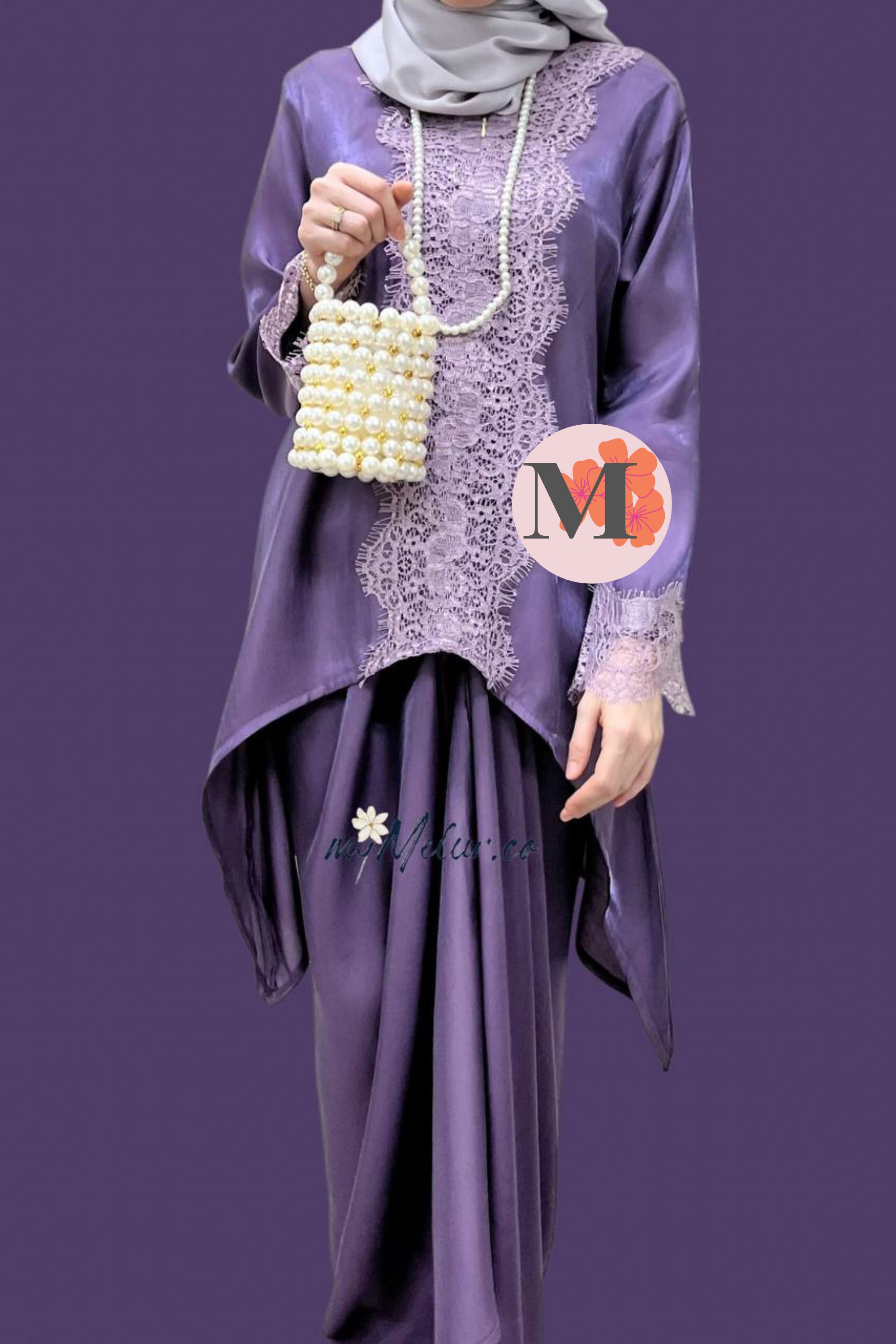 BAJU KEBAYA ORCHID VIOLET PURPLE