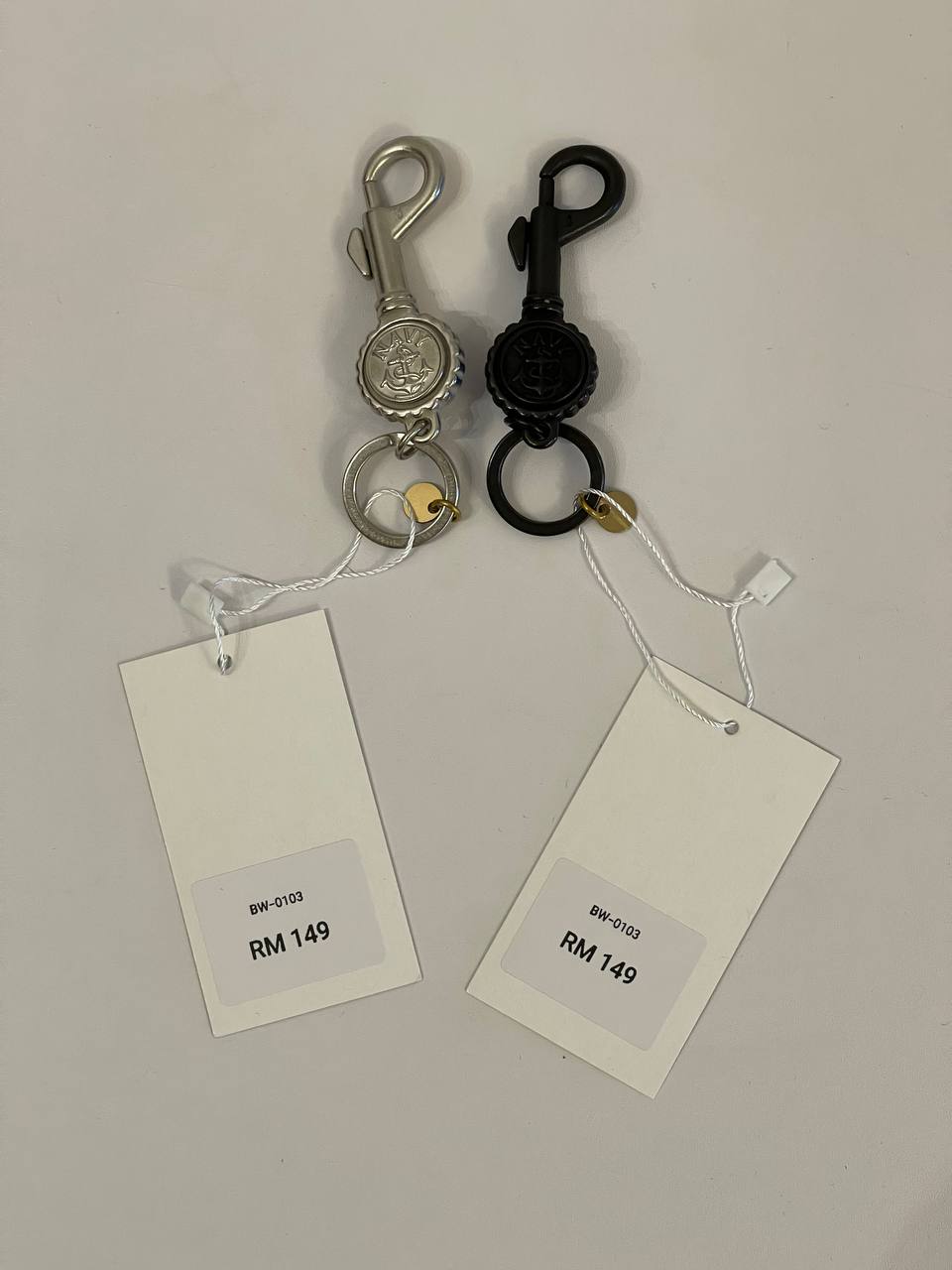 Button Works US Navy Key Holder BW-0103 (MADE IN JAPAN)