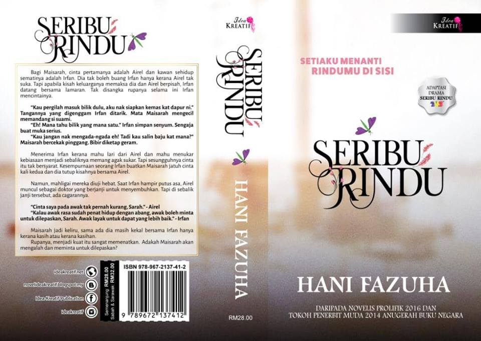 SERIBU RINDU - HANI FAZUHA [DRAMA ADAPTASI] - NOVEL TERBITAN IDEA KREATIF