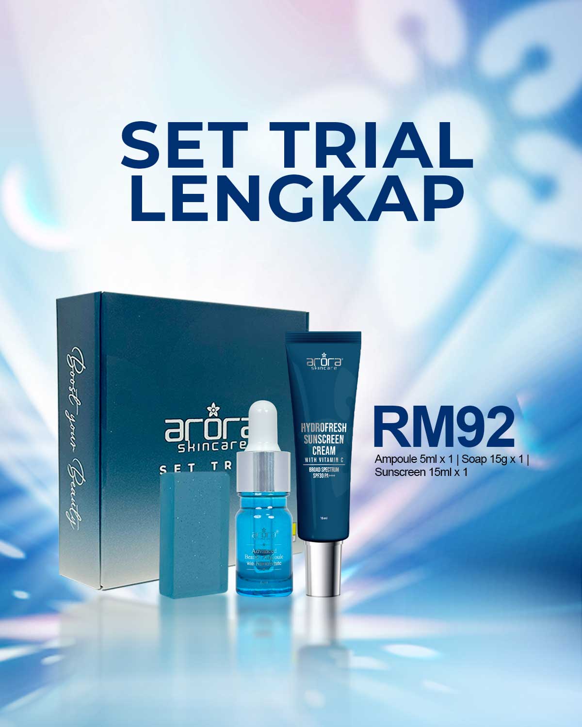 Arora Caviar - Trial Set Lengkap