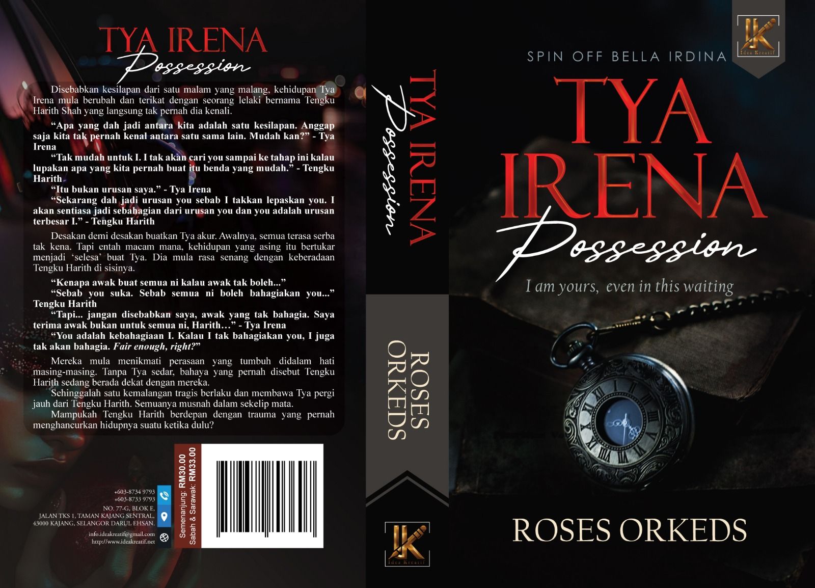 NEW READY STOK : TYA IRENA POSSESSION : ROSES ORKEDS | NOVEL TERBITAN ...